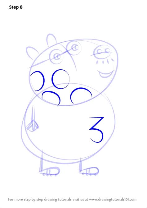 Learn How To Draw Mr Pony From Peppa Pig Peppa Pig Step By Step
