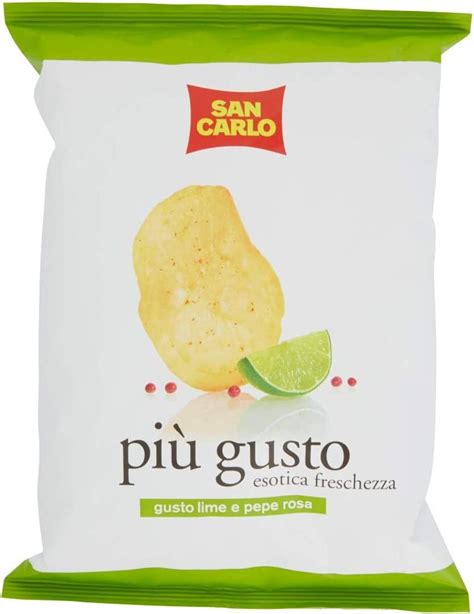 San Carlo X Pi Gusto Patatas Fritas Sabor A Lima Y Pimienta Rosa G