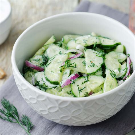 Salade De Concombre Au Yogourt Grec Recipe Cucumber Recipes