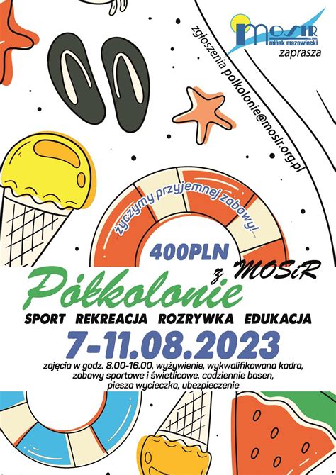 Wakacje Z Mosir Miejski O Rodek Sportu I Rekreacji W Mi Sku