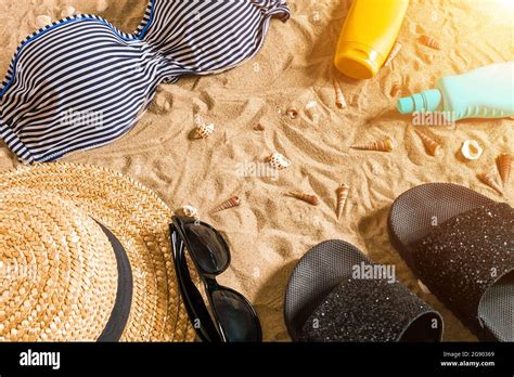 Summer Bikini And Accessories Stylish Beach Set Beach Bikini Summer