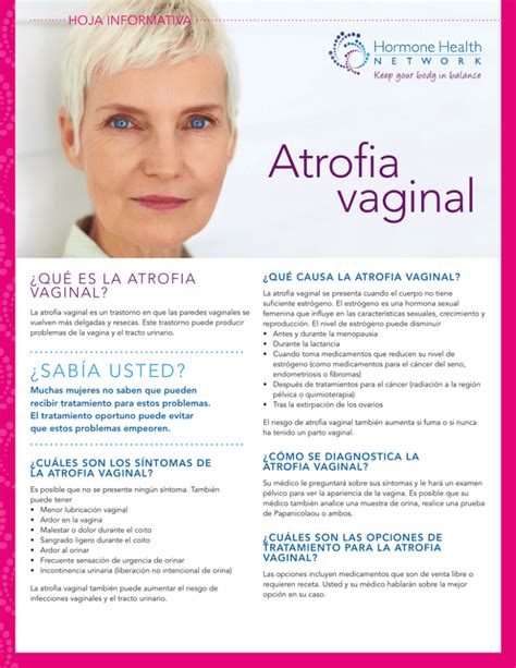 atrofia vaginal Qué es la atrofia vaginal