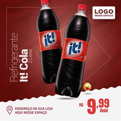 Refrigerante It Cola 2 Litros Social Media PSD Editável Refrigerante