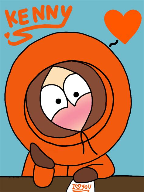 SOUTH PARK Cute Kawaii Kenny I LOVE YOU Kenny South Park