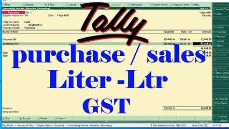 Purchase And Sales Entry In Tally Erp Purchase And Sales Entry In