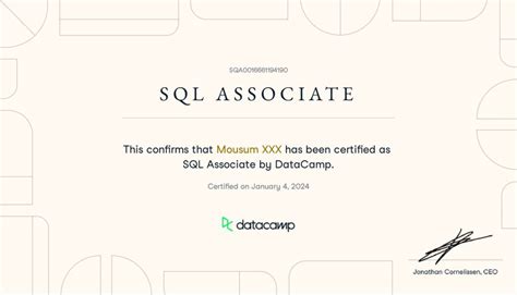 A Comprehensive Guide To The Best SQL Certification DataCamp