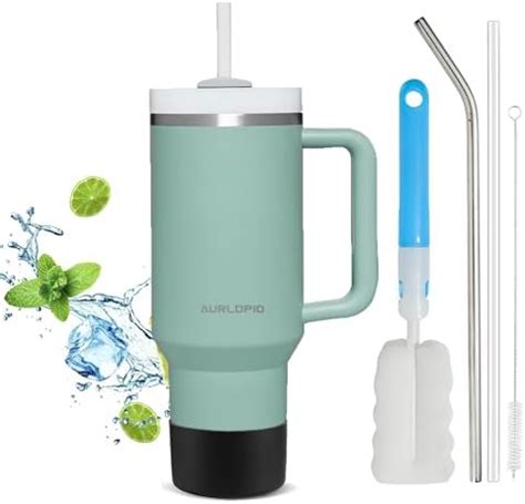 1182ML 40OZ Mug Isotherme Thermos Café avec poignée et Paille Tasse à