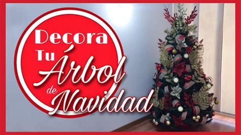 CÓMO DECORAR ÁRBOL DE NAVIDAD 2024 EN TONOS ROJO Y DORADOIDEAS NAVIDAD