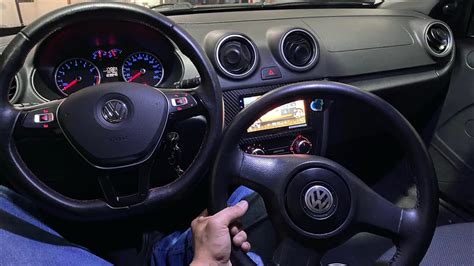 Vw Gol G Volante Multifuncional Instalado No Sistema Original