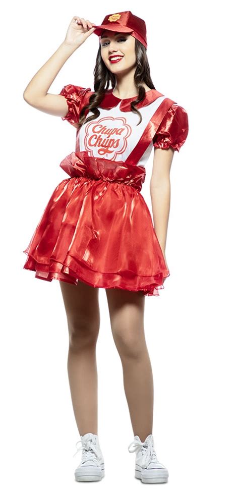 Déguisement robe Chupa Chups rouge femme Aussitôt Fêtes