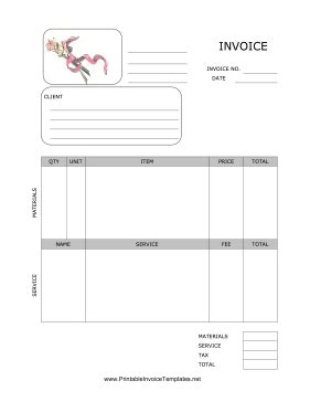 Funeral Invoice Template