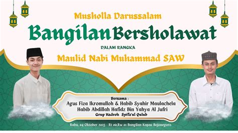 Mushola Darussalam Bangilan Bersholawat Dalam Rangka Maulid Nabi