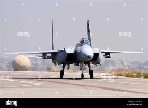 Israeli Air Force F 15C Fighter Jet Landing Stock Photo Alamy