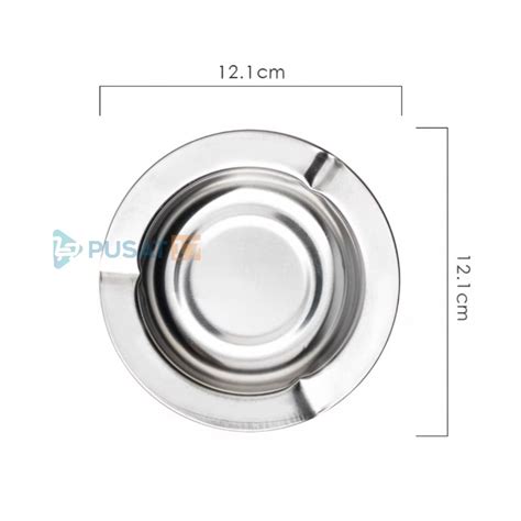 Jual Asbak Rokok Stainless Steel Asbak Seng Bulat Tempat Asbak Rokok