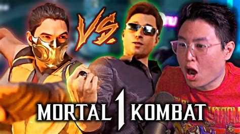 MORTAL KOMBAT 1 HIGH LEVEL JOHNNY CAGE VS SCORPION GAMEPLAY