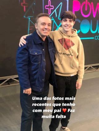 Filho de Gugu traz à tona uma das últimas fotos o pai Faz falta