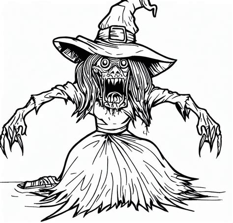 Coloriage Visage d Horreur télécharger et imprimer gratuit sur