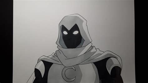How To Draw Moon Knight Youtube