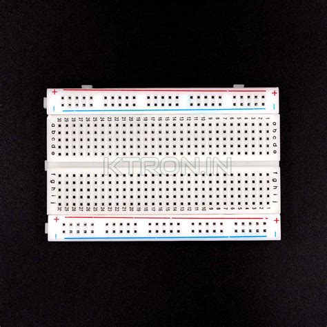 Buy Breadboard 400 Tie Points KTRON India