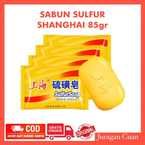 Jual SABUN SULFUR BELERANG SHANGHAI 85 GR SABUN GATAL GATAL BIANG