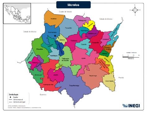 Mapa Del Estado De Morelos Con Municipios Mapas Para Descargar E