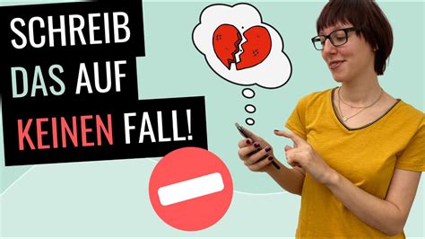 Sende NIEMALS diese 3 Nachrichten an Ex Damit könntest du deine