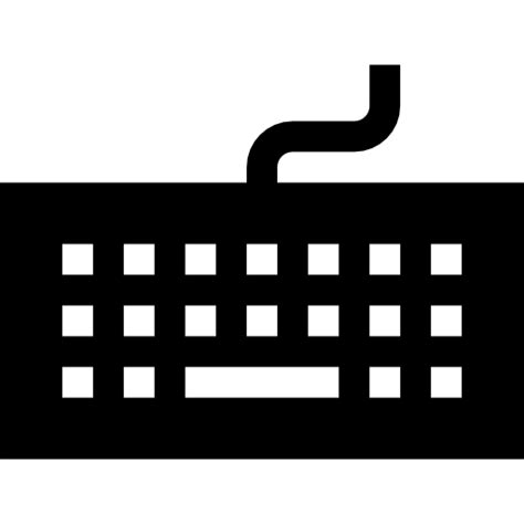 Keyboard Basic Straight Filled Icon