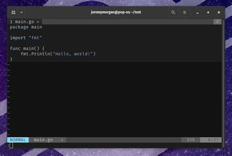how to create a golang project