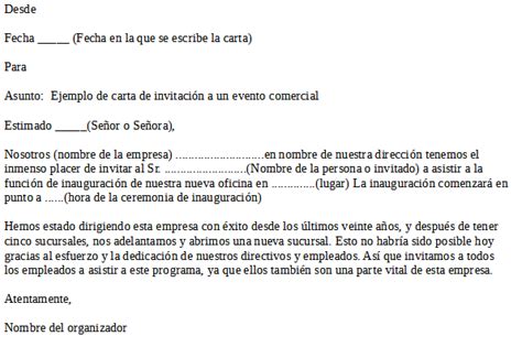 Arriba 45 imagen modelo de carta de invitación a un evento formal