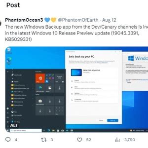 Microsoft Introduces New Windows Backup App For Simpler Migration To