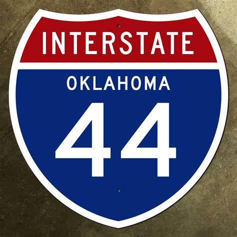 Up For Sale Today Is This Oklahoma 44 Route Sign Made To The Exact