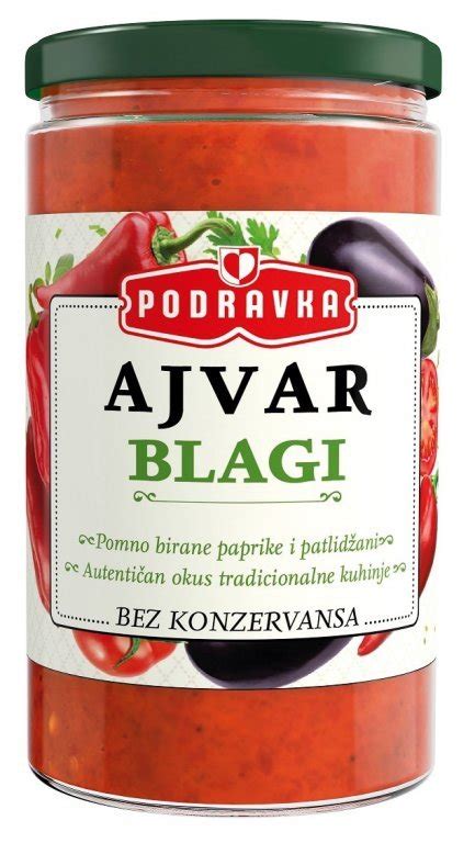 Ajvar Podravka blagi ili ljut 350 g Akcija Njuškalo katalozi