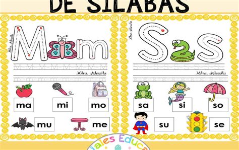 Lectoescritura para Trabajar las Sílabas Materiales Educativos para