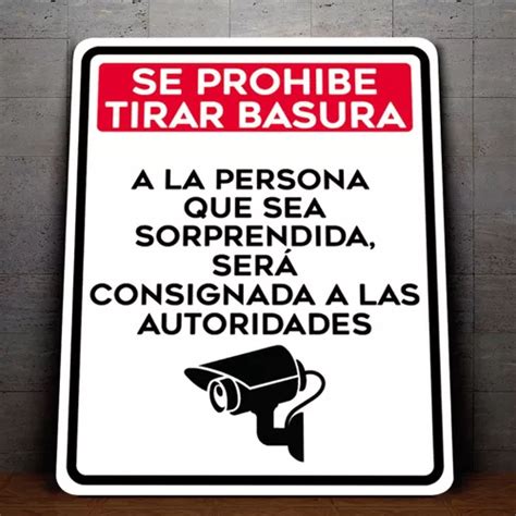 Se Alamiento Prohibido Tirar Basura Esta Siendo Grabado X En Venta