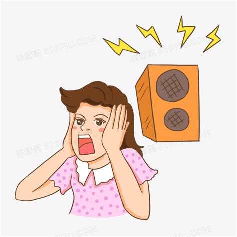手绘卡通噪音吵闹免抠元素图片免费下载 PNG素材 编号vr7im9mnl 图精灵