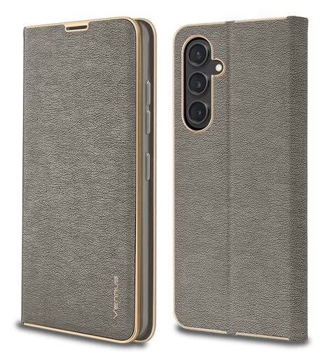 Etui Do Samsung Galaxy A G Eleganckie Zamykane Szare Ze Szk Em