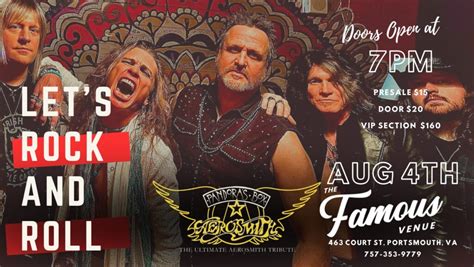 Pandoras Box The Ultimate Aerosmith Tribute At The Famous Venue