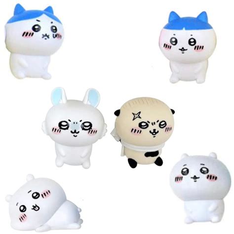 ちいかわ インテリア ミニ フィギュア 6種セット D ちいかわ ハチワレ 可愛い 人気 モモンガ ラッコ dset にじいろマートヤフー