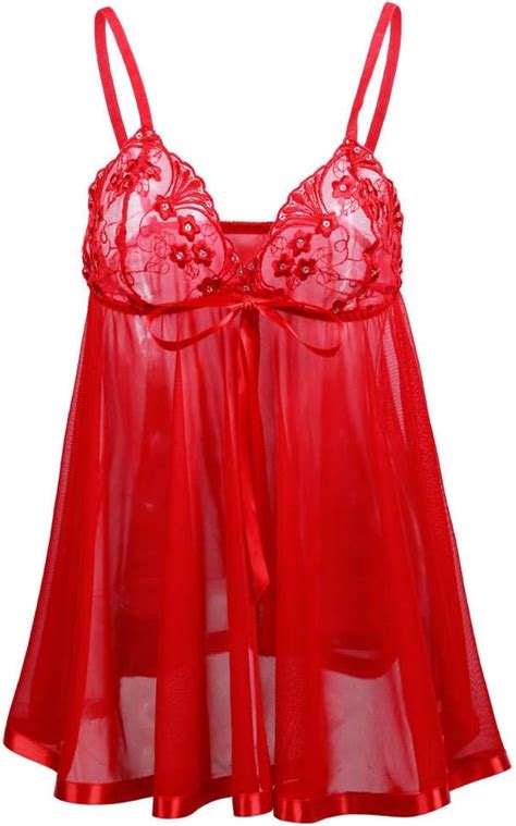 Traje De Mucama Lencería Erótica Cuello En V Camisón Sexy Lencería Sexy