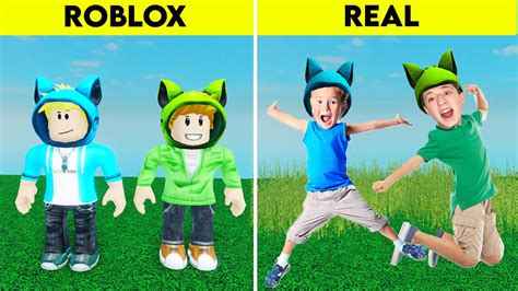 ZOBACZYLIŚMY ROBLOX W PRAWDZIWYM ŻYCIU niesamowite YouTube
