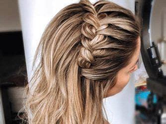 Peinados De Fiesta Con Trenzas Y Pelo Suelto