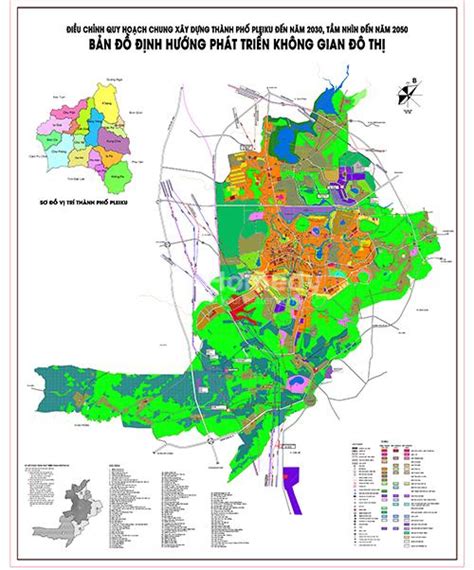 Tổng quan bản đồ quy hoạch tp pleiku 2030 đầy đủ nhất