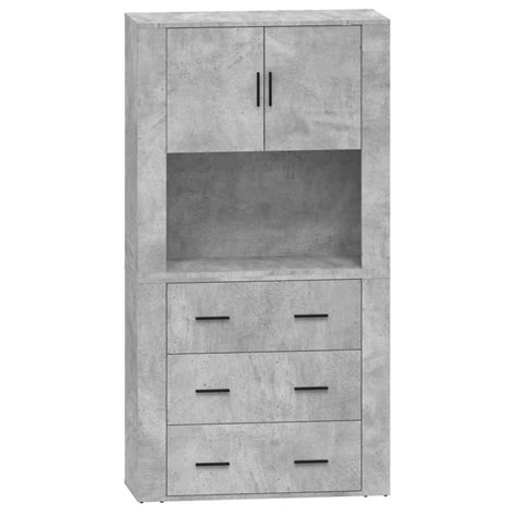 Wysoka Szafka Betonowa 80x33x150 Cm Szara Zakito Europe Sklep EMPIK