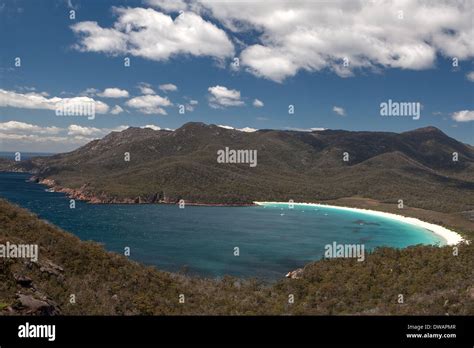 Wineglass Bay The Hazards Mountains Freycinet National Park Tasmania