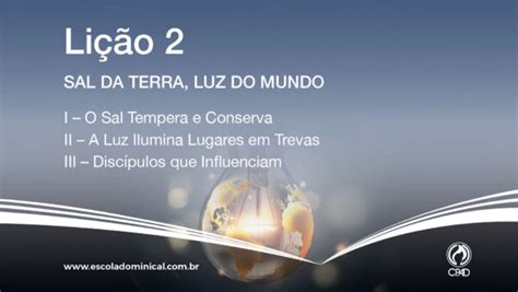 Sal da terra e Luz do mundo CTEC Vida Cristã