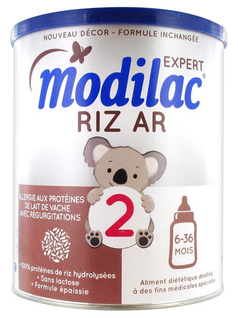 Modilac Expert Riz AR 2 De 6 à 36 Mois 800 g Achat à Prix Bas ICI