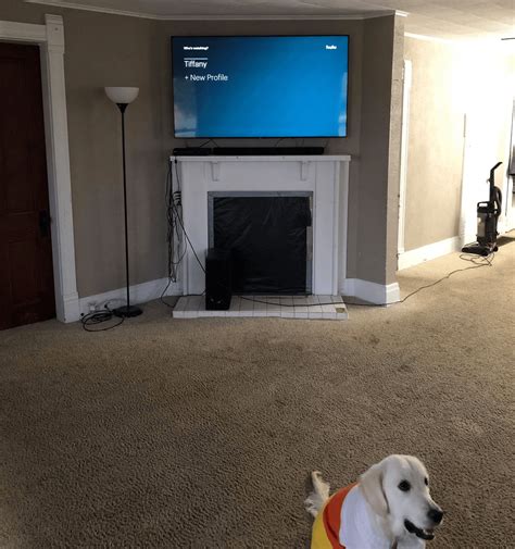 Josh S Electric Fireplace And TV Wall Remodel GenStone