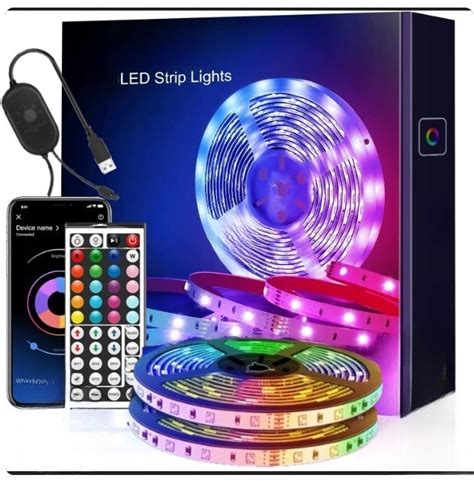 Ta Ma Led M Rgb Ledy Aplikacja Bluetooth Pilot Zestaw Smd Pod