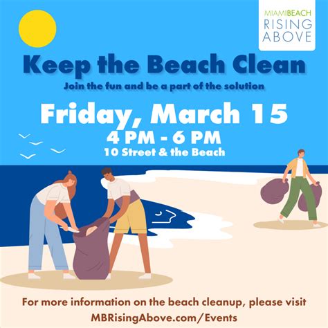 Spring Break Beach Cleanup City Of Miami Beach