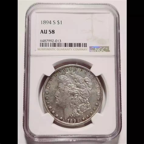 1894 S Morgan Silver Dollar NGC AU 58 Bob Paul Rare Coins